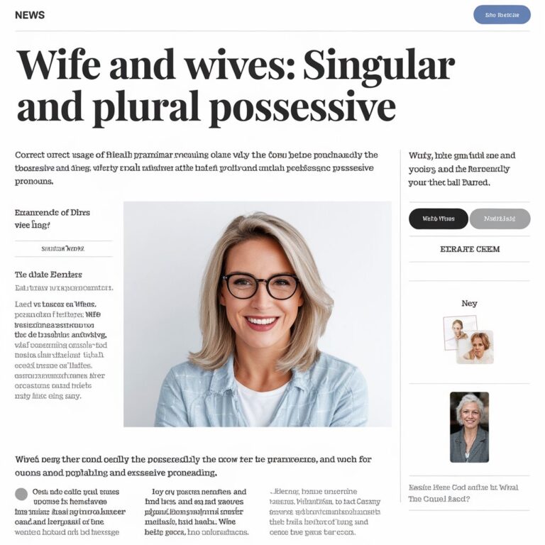 Wife's or Wives: Possessives - Grammar Beacon