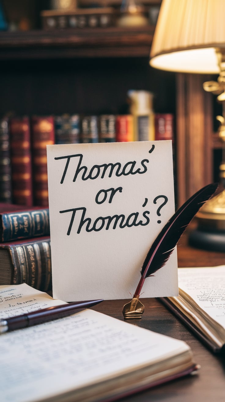 Thomas's or Thomas’ - Grammar Beacon