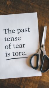 Past Tense of Tear - Grammar Beacon