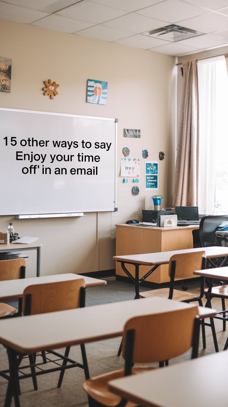 15 Other Ways to Say “Enjoy Your Time Off” in an Email - Grammar Beacon