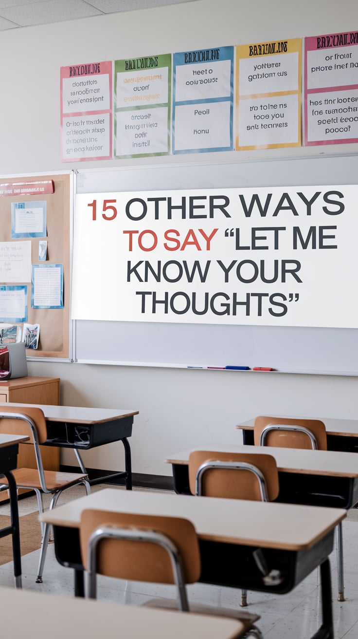 15 Other Ways To Say “Let Me Know Your Thoughts” - Grammar Beacon