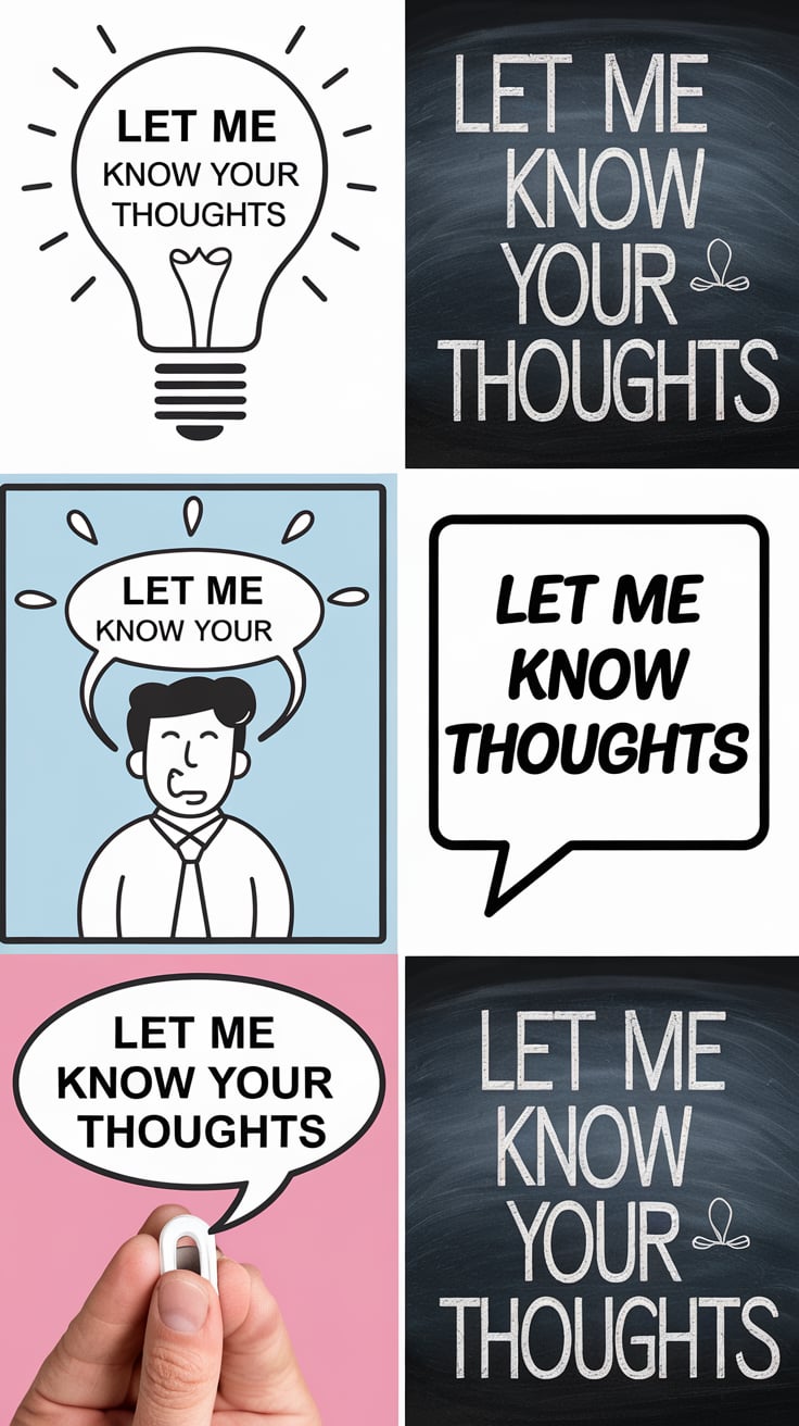 15 Other Ways To Say “Let Me Know Your Thoughts” - Grammar Beacon