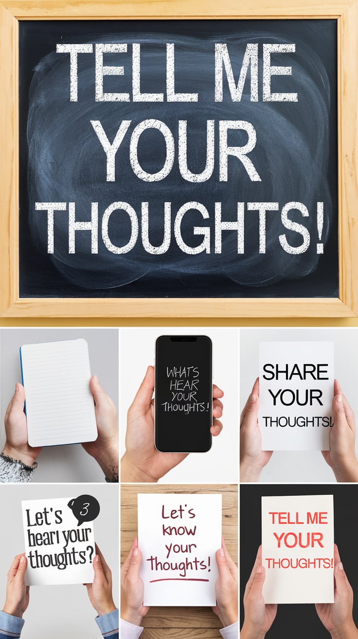 15 Other Ways To Say “Let Me Know Your Thoughts” - Grammar Beacon