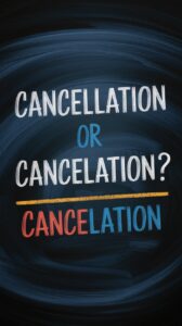 Cancellation or Cancelation: Differences - Grammar Beacon