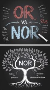 Or vs Nor - Grammar Beacon