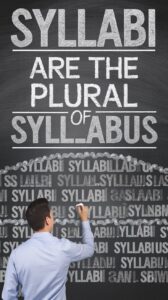 Plural of Syllabus? - Grammar Beacon