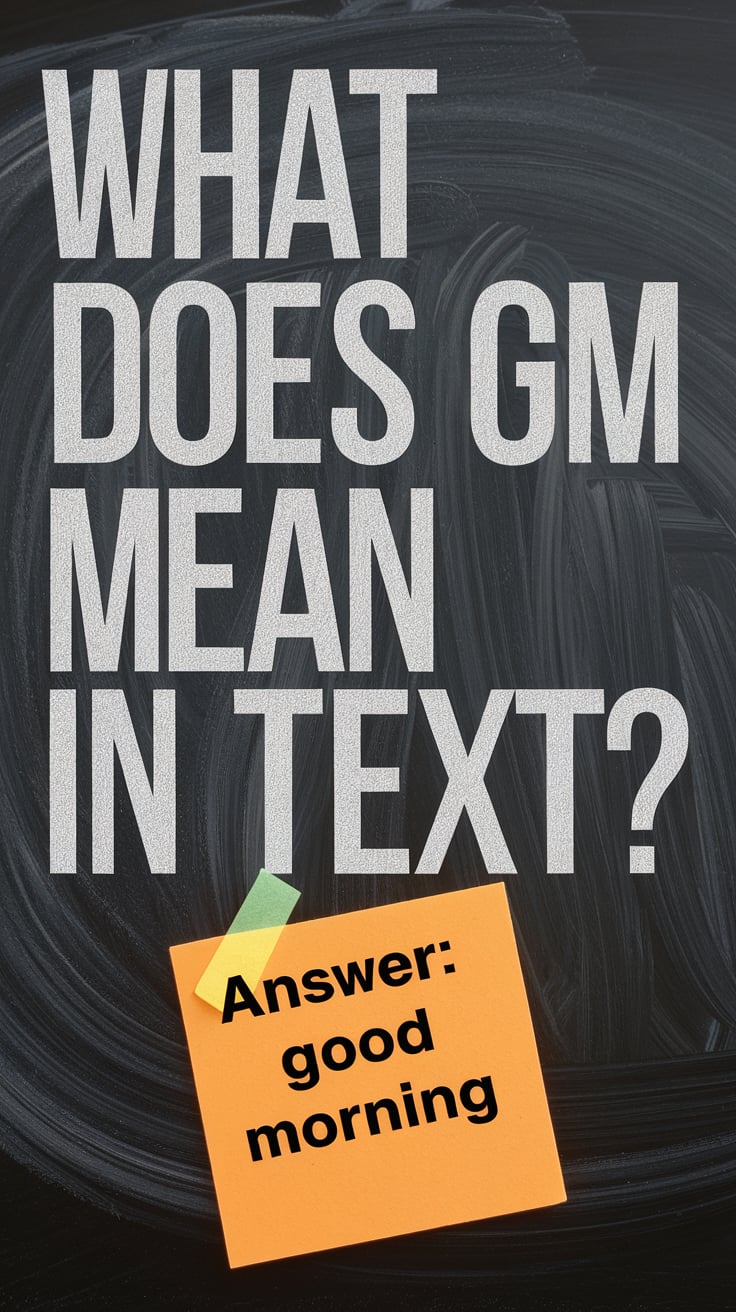 What Does GM Mean in Text? - Grammar Beacon