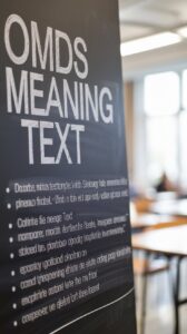 OMDs Meaning Text: Understanding the Versatile Abbreviation - Grammar ...