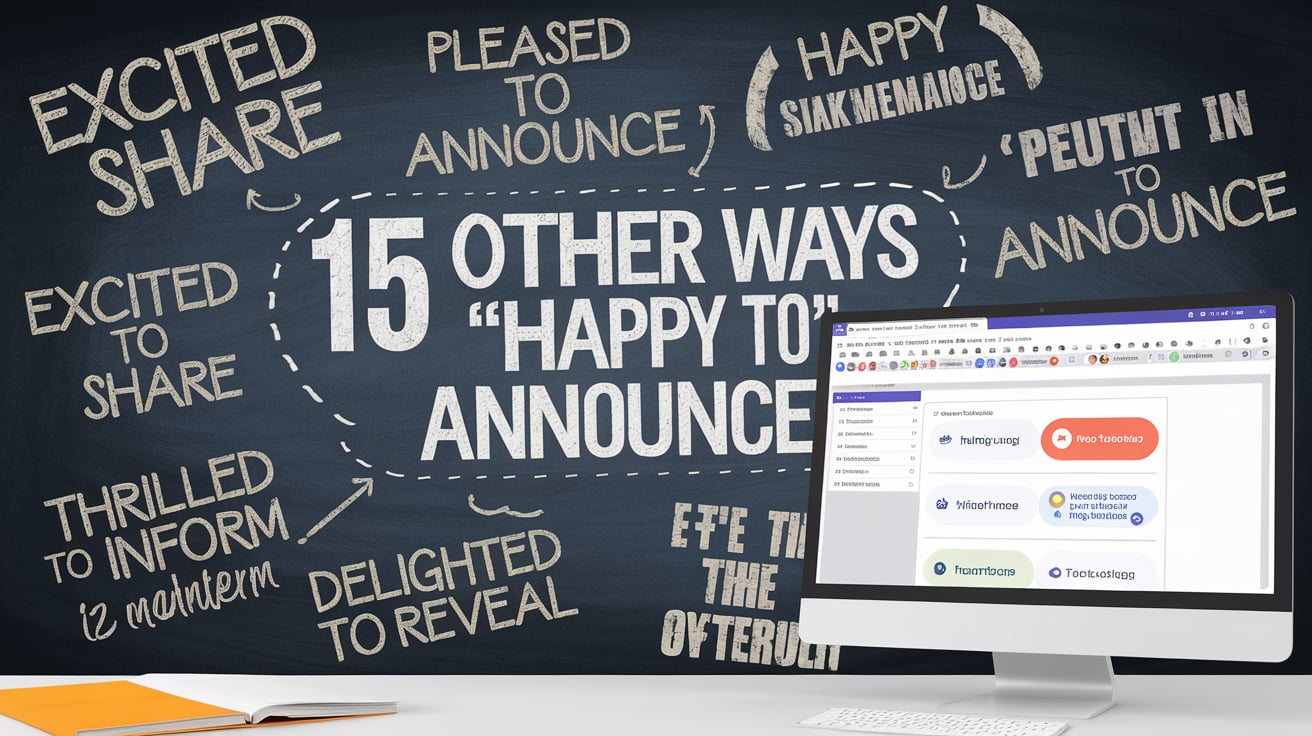 15 Other Ways to Say “Happy to Announce” - Grammar Beacon