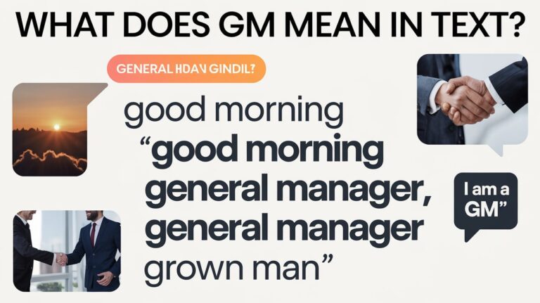 What Does GM Mean in Text? - Grammar Beacon