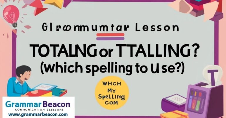 Totalling or Totaling (Which Spelling to Use?) - Grammar Beacon