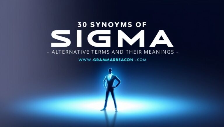 30 Synonyms of Sigma Alternative Terms and Their Meanings - Grammar Beacon